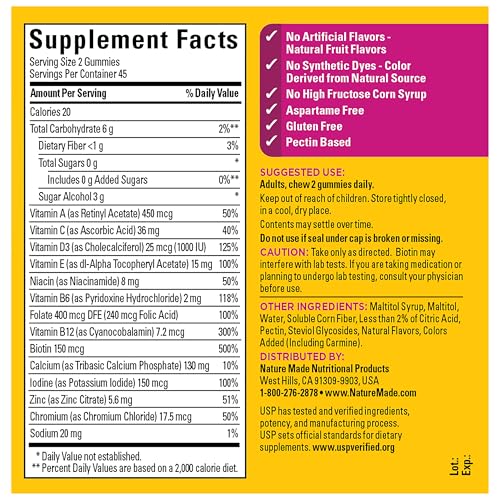 Nature Made gummies for overall wellness