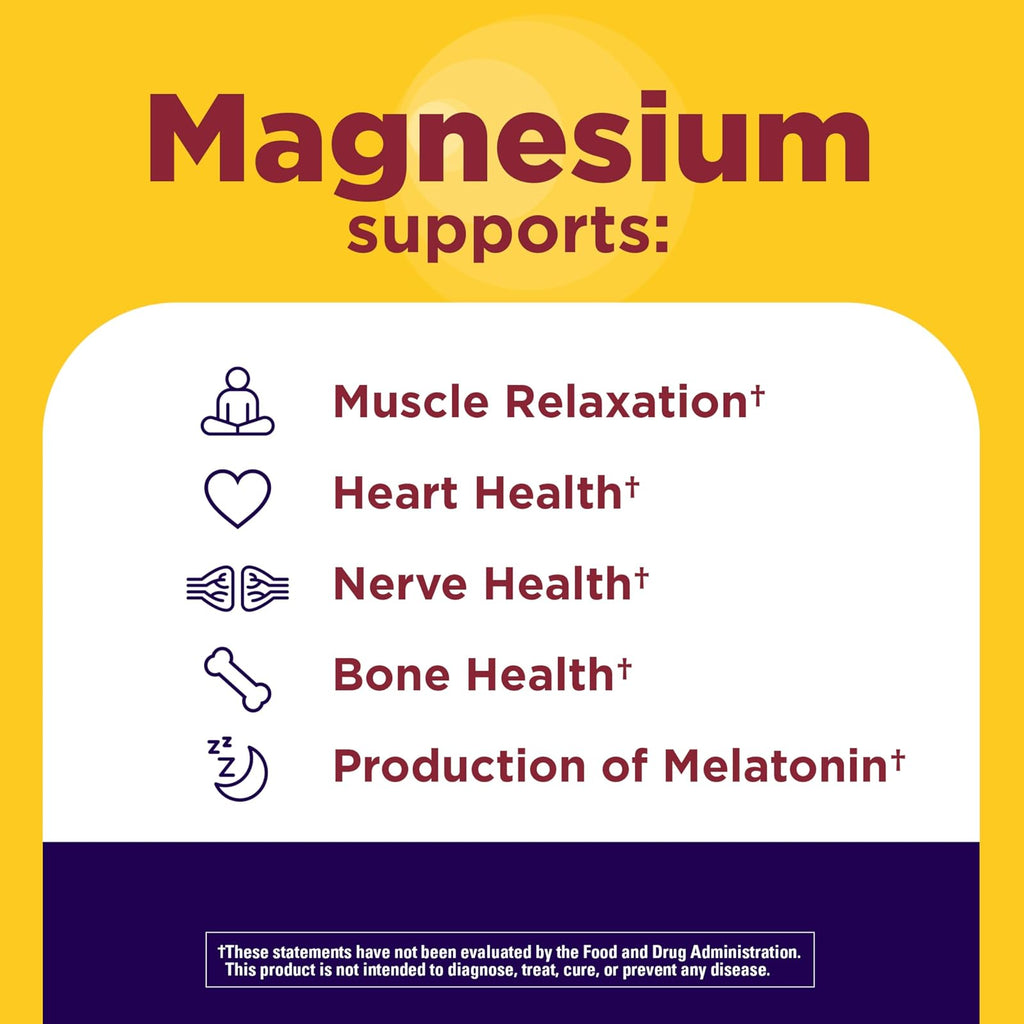 Nature Made magnesium for better sleep
