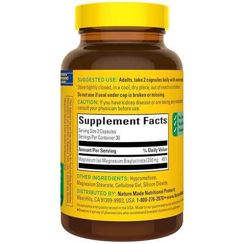 Nature Made magnesium for heart health