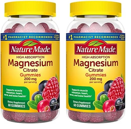 Nature Made magnesium gummies for muscle support