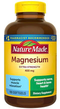 Nature Made magnesium softgels for relaxation