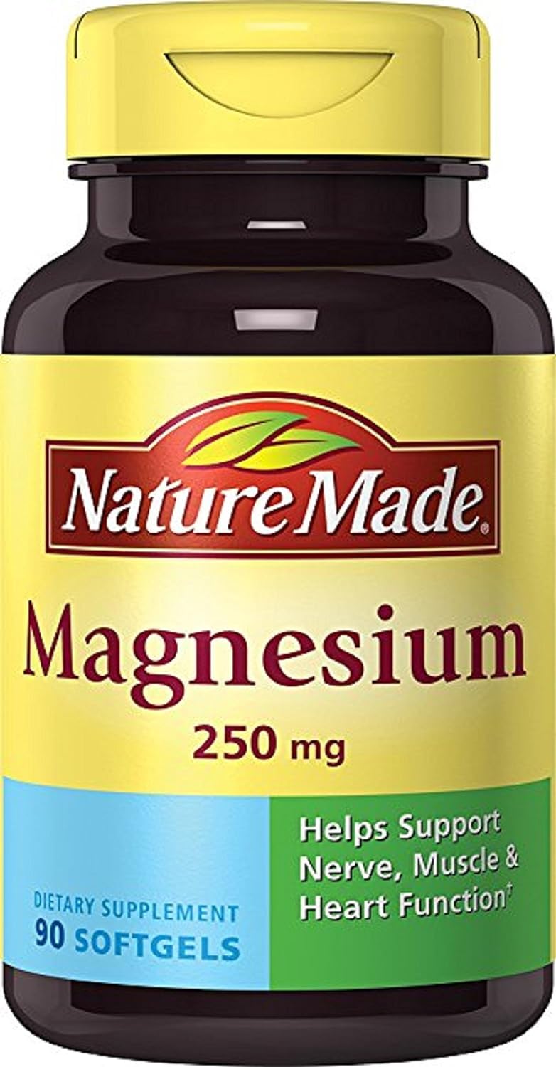 Nature Made magnesium softgels for wellness