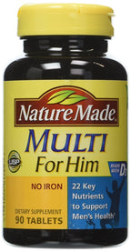 Nature Made men's multivitamin tablets