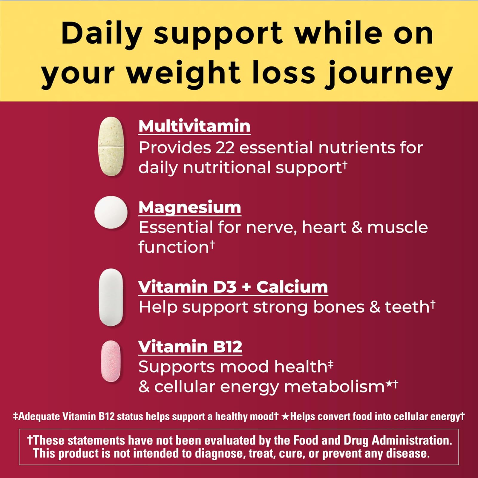 Nature Made multivitamin for men support