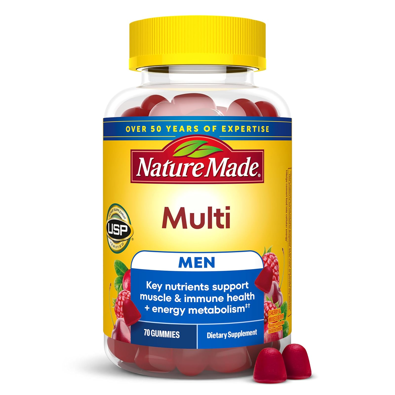 Nature Made multivitamin gummies for men