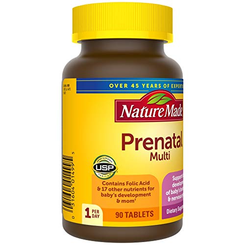 Nature Made prenatal tablets for health