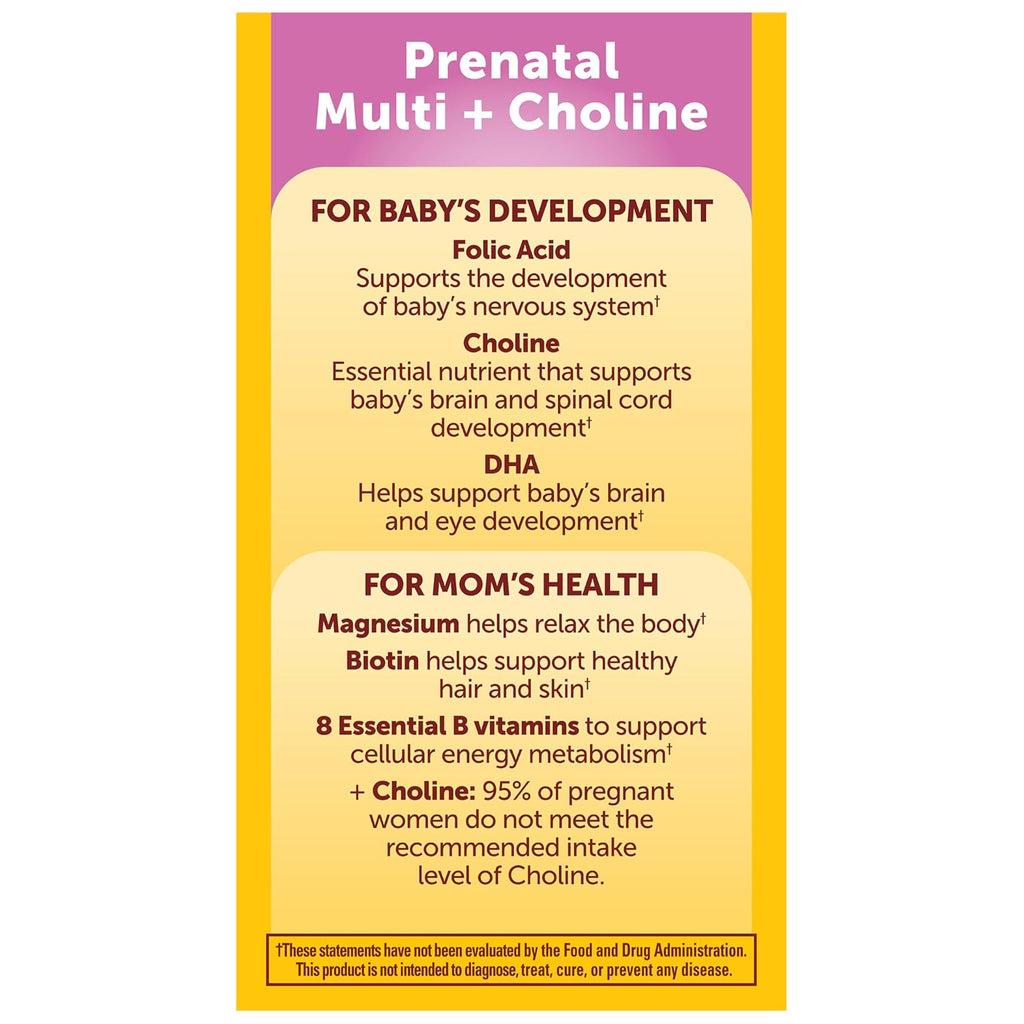 Nature Made prenatal vitamins for healthy pregnancy