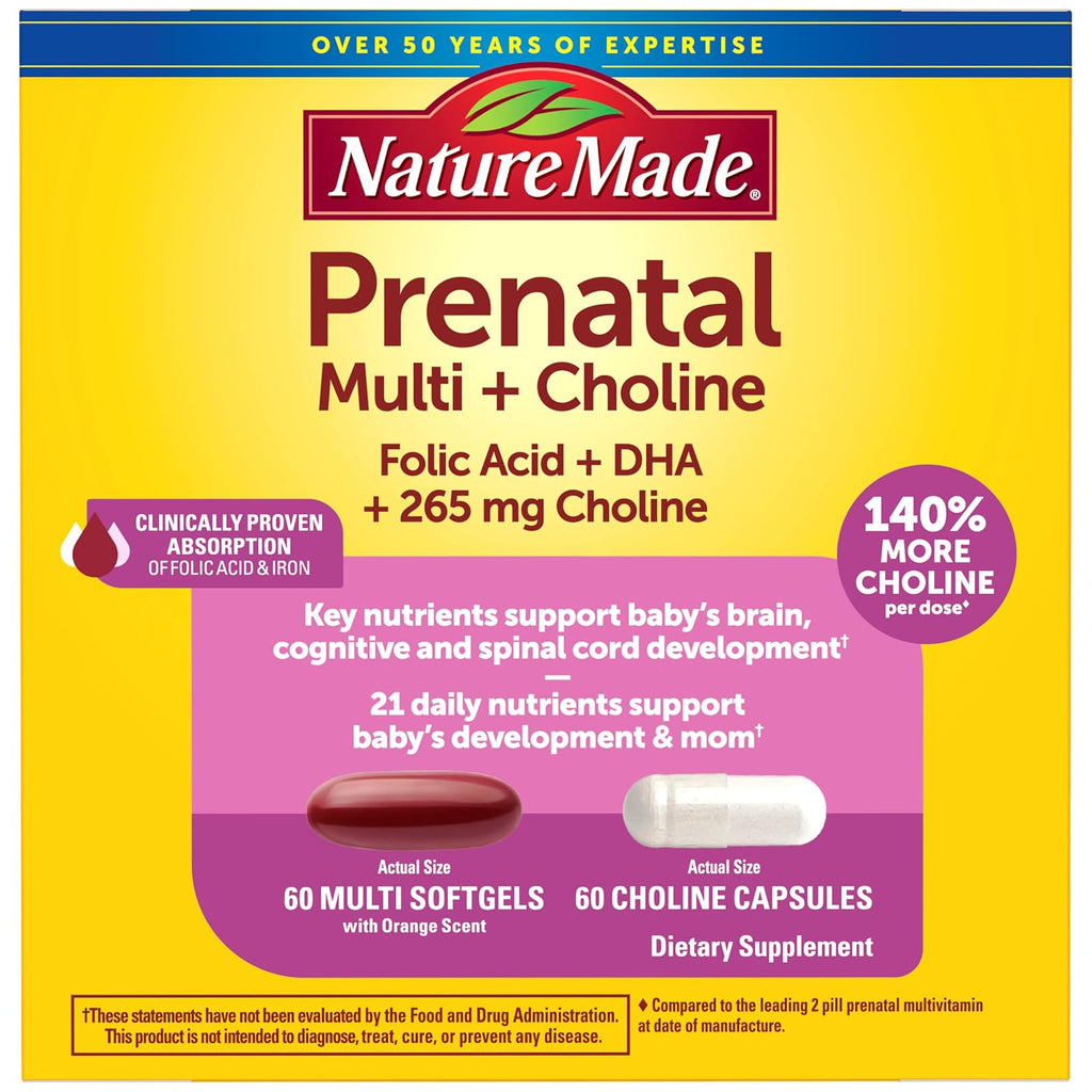 Nature Made prenatal vitamins for mothers