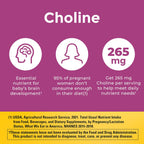 Nature Made prenatal vitamins with choline