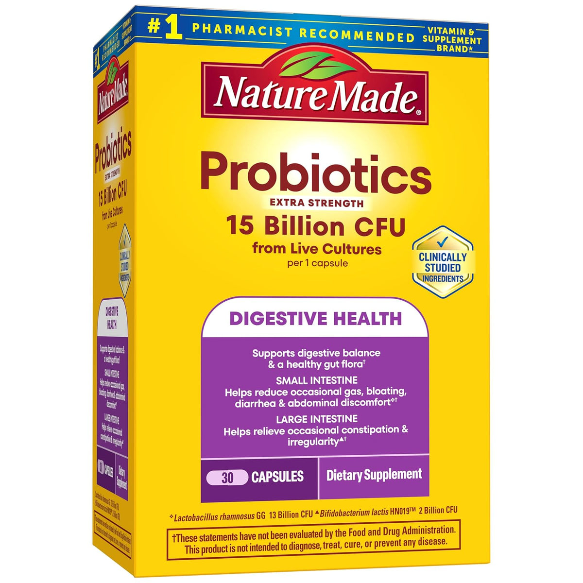 Nature Made probiotics for digestive health