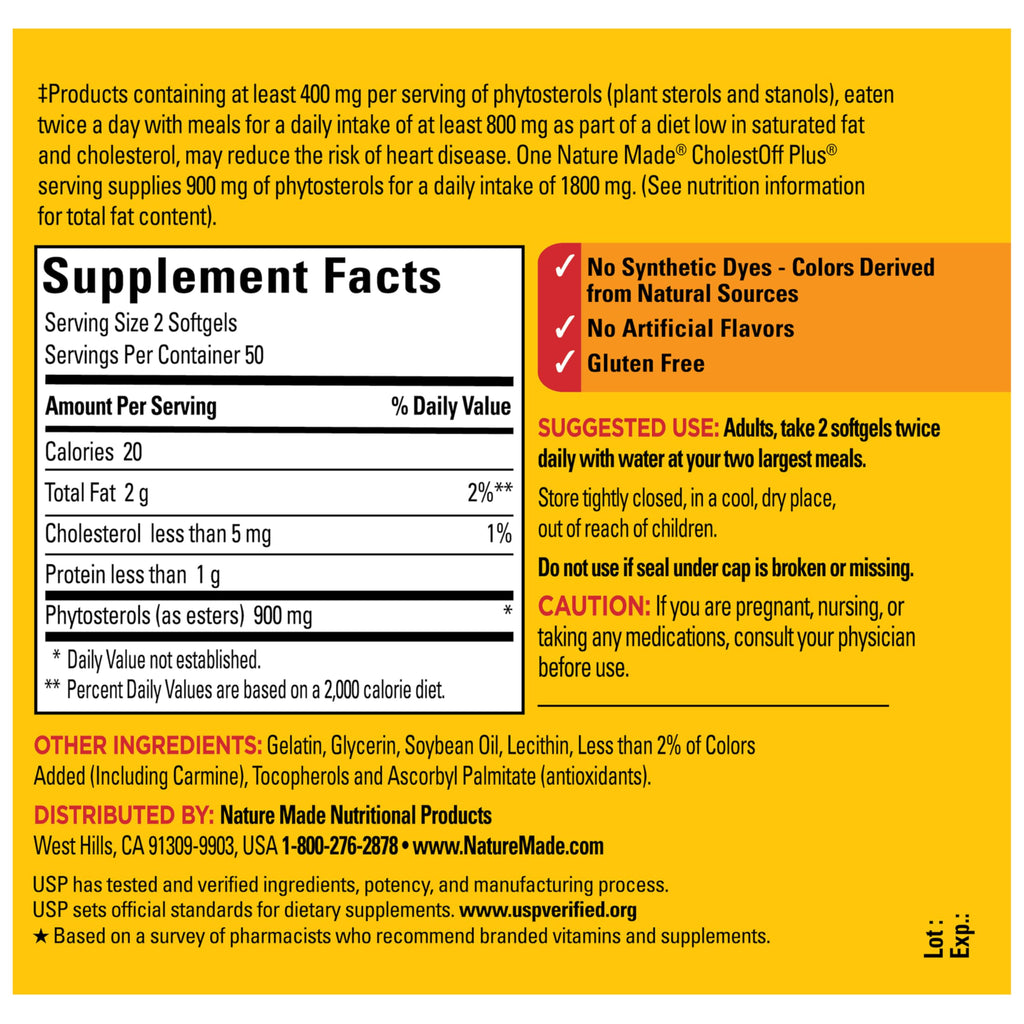 Nature Made supplements for cholesterol
