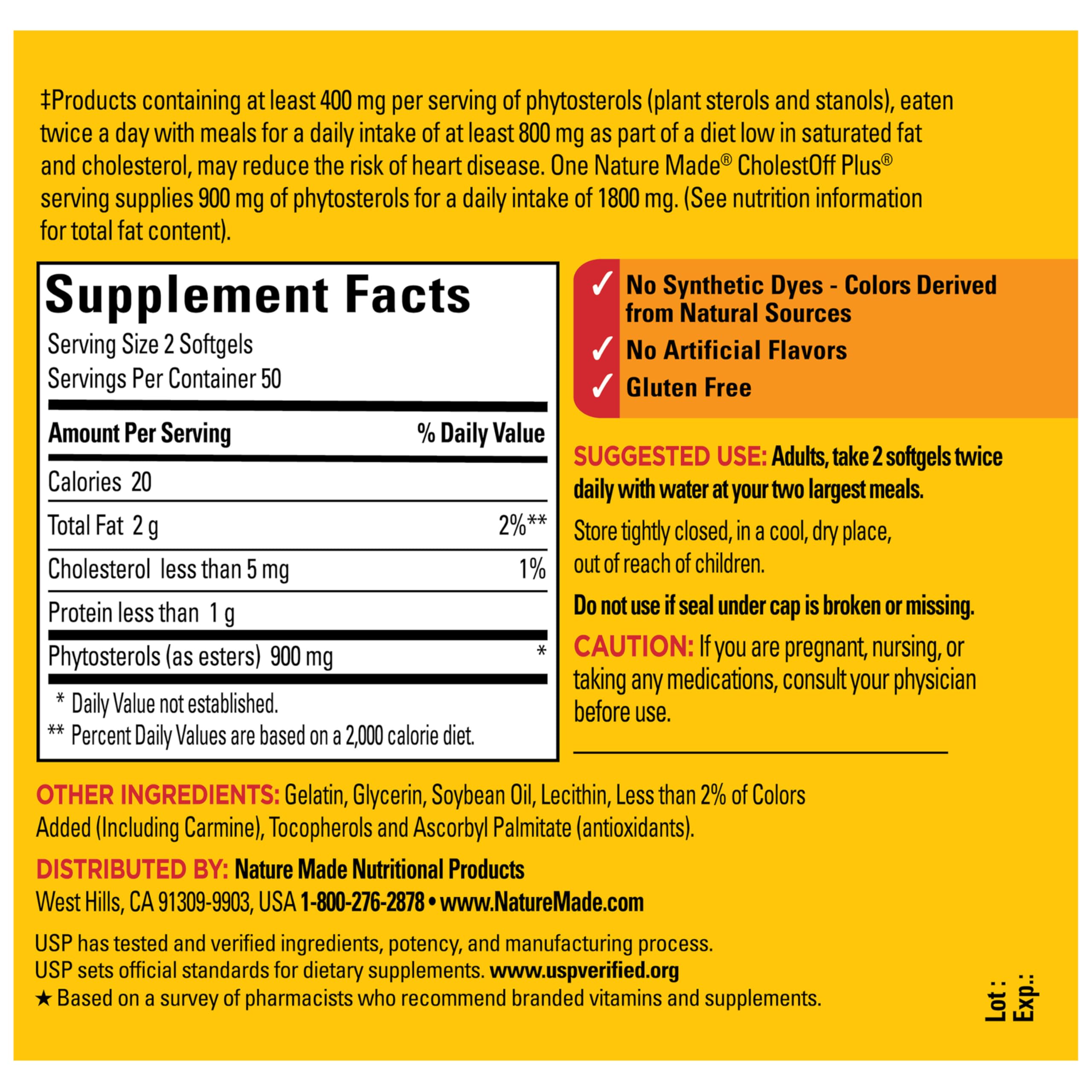 Nature Made supplements for cholesterol