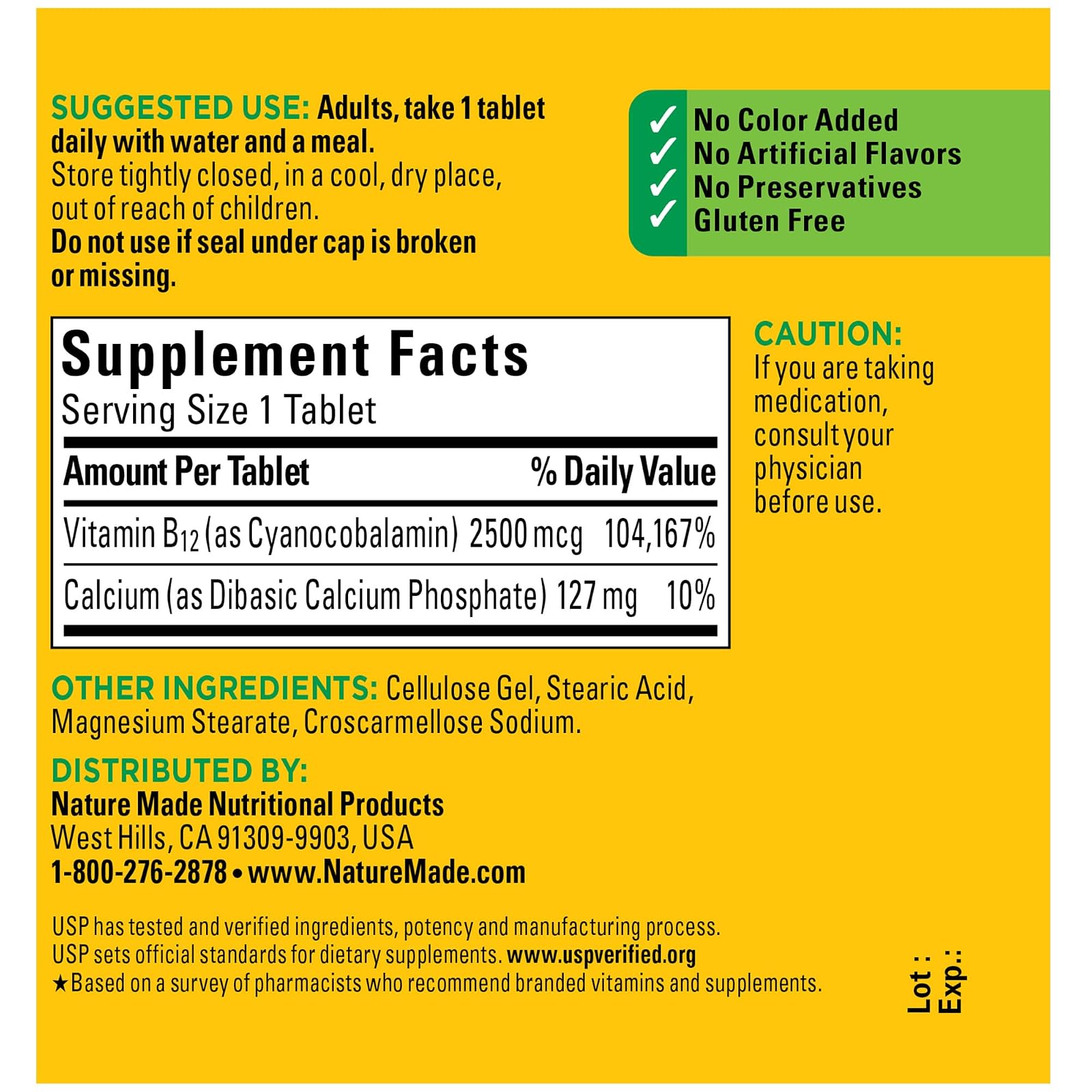 Nature Made vitamin B12 for immune support