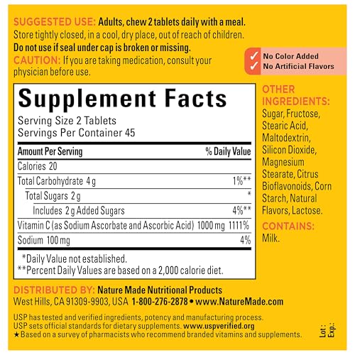 Nature Made vitamin C for antioxidant protection