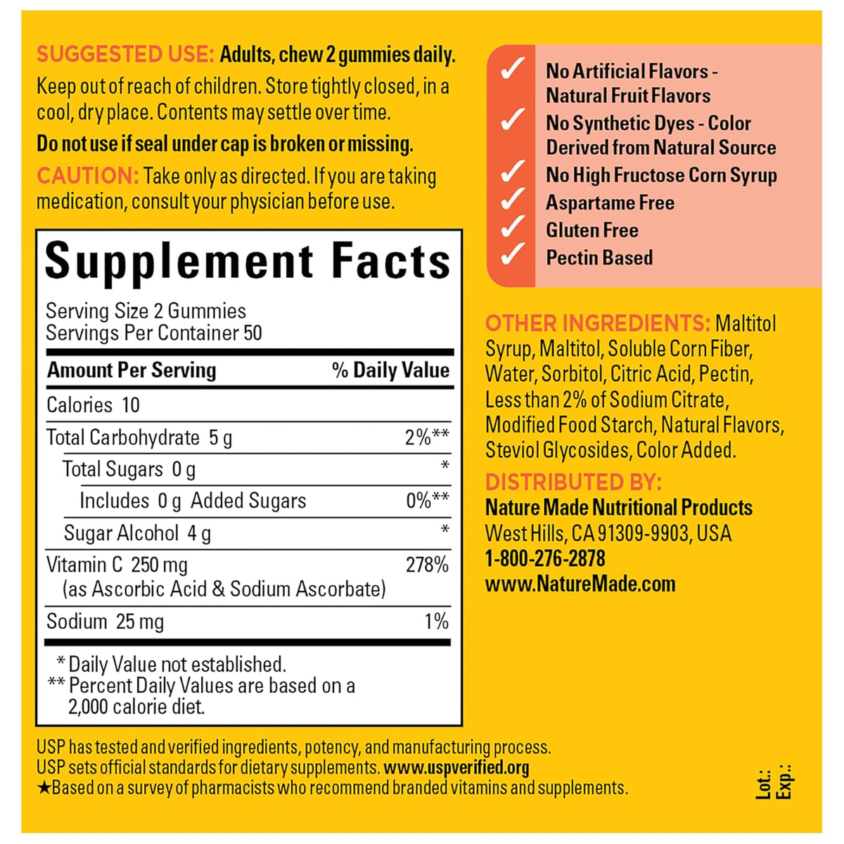 Nature Made vitamin C gummies for energy boost
