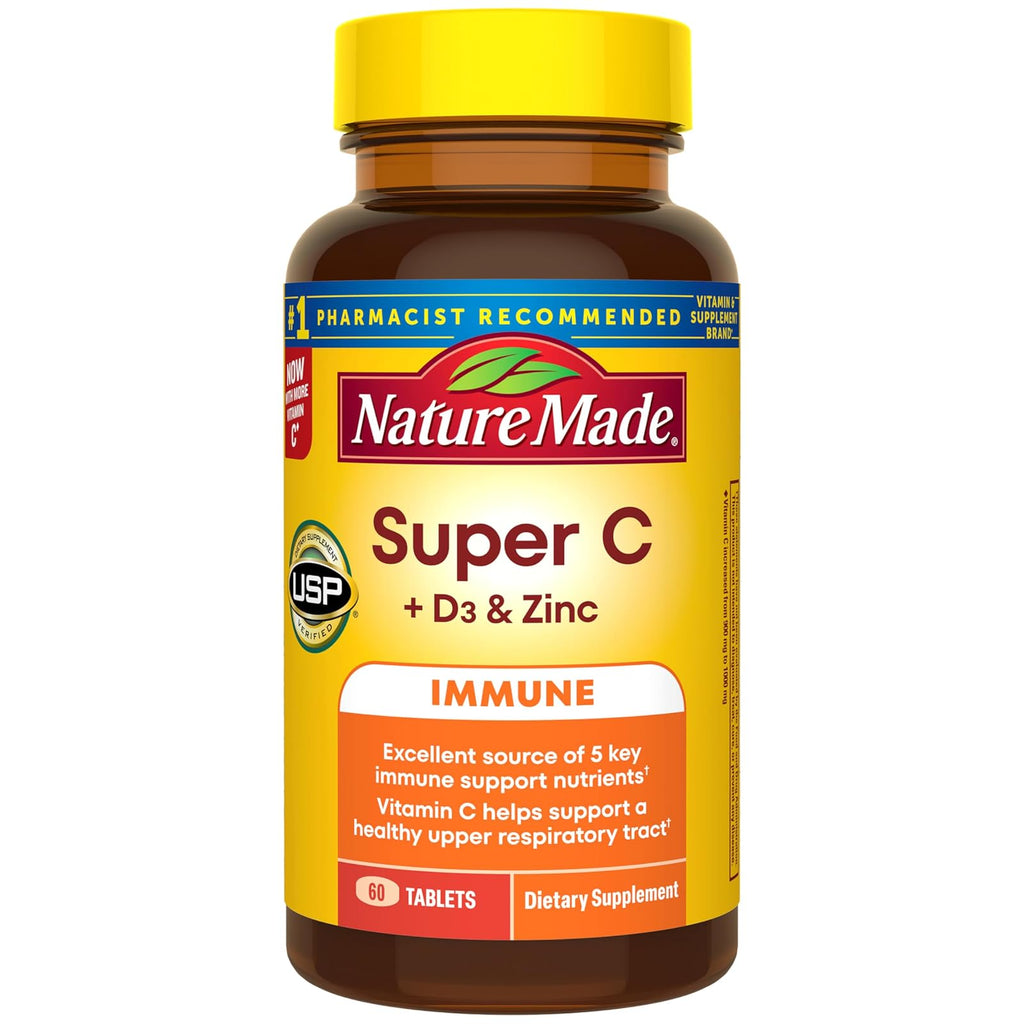 Nature Made vitamin C tablets