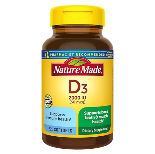 Nature Made Vitamin D3 2000 IU softgels