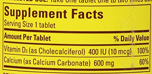 Nature Made Vitamin D3 enhances calcium absorption