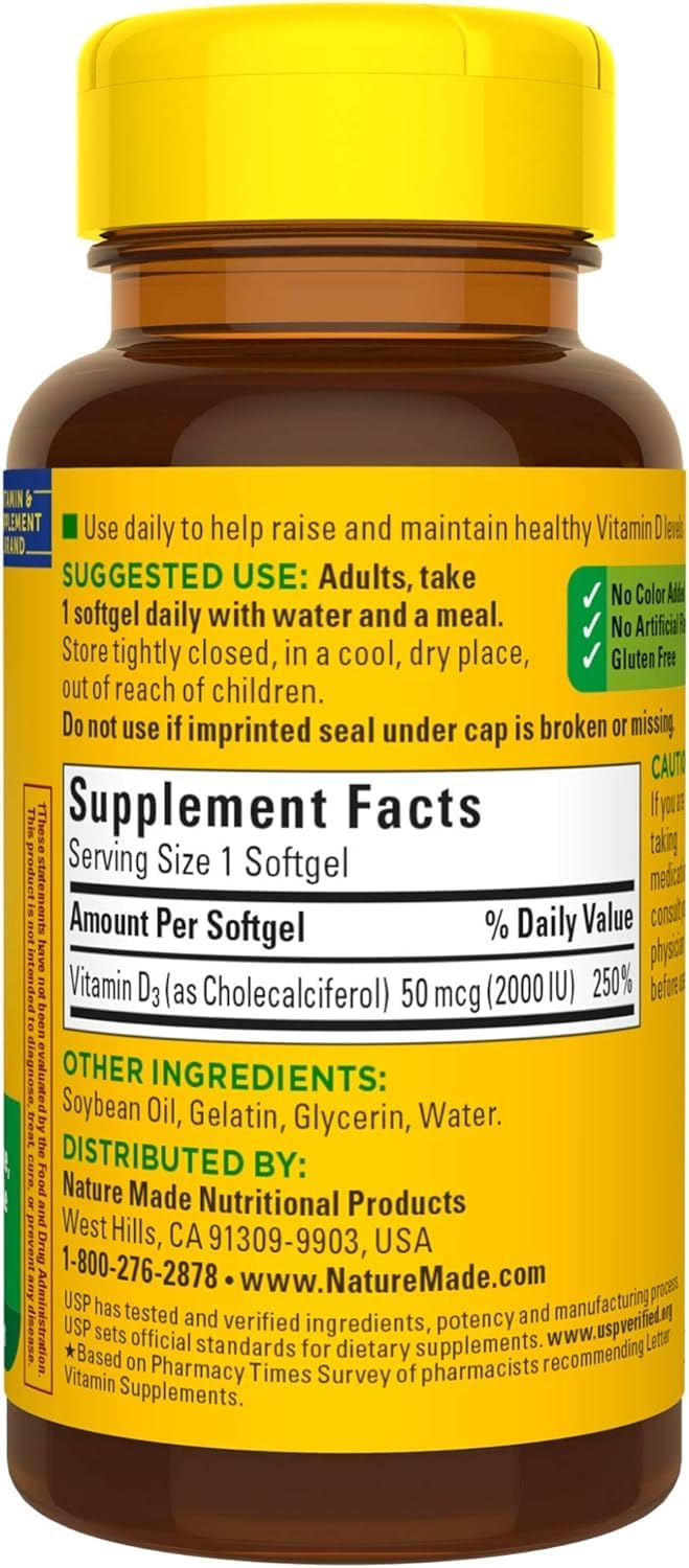 Nature Made Vitamin D3 for bones