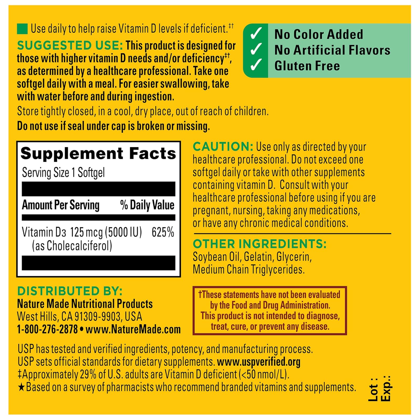 Nature Made Vitamin D3 for mood support