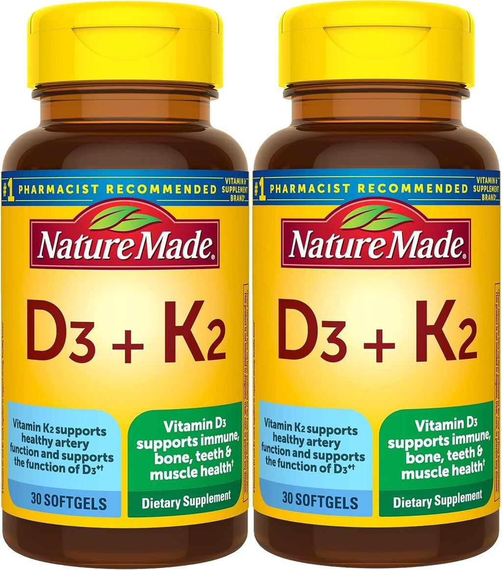 Nature Made vitamin D3 K2 supplement