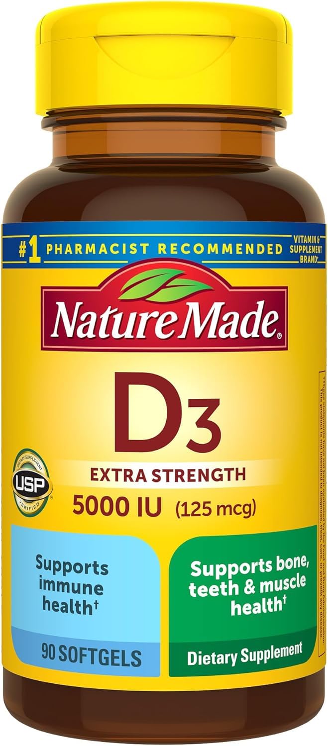 Nature Made vitamin D3 liquid softgels