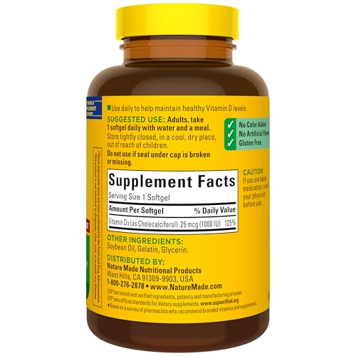 Nature Made Vitamin D3 supplement value