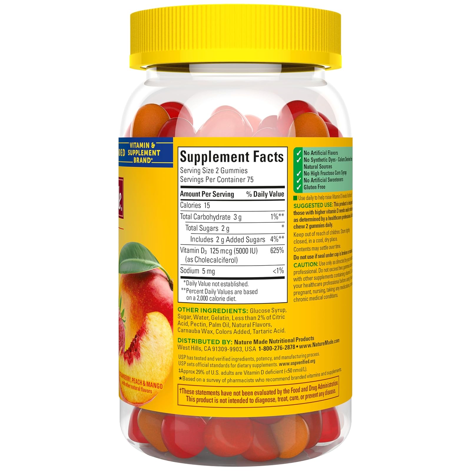 Nature Made vitamin D3 with K2