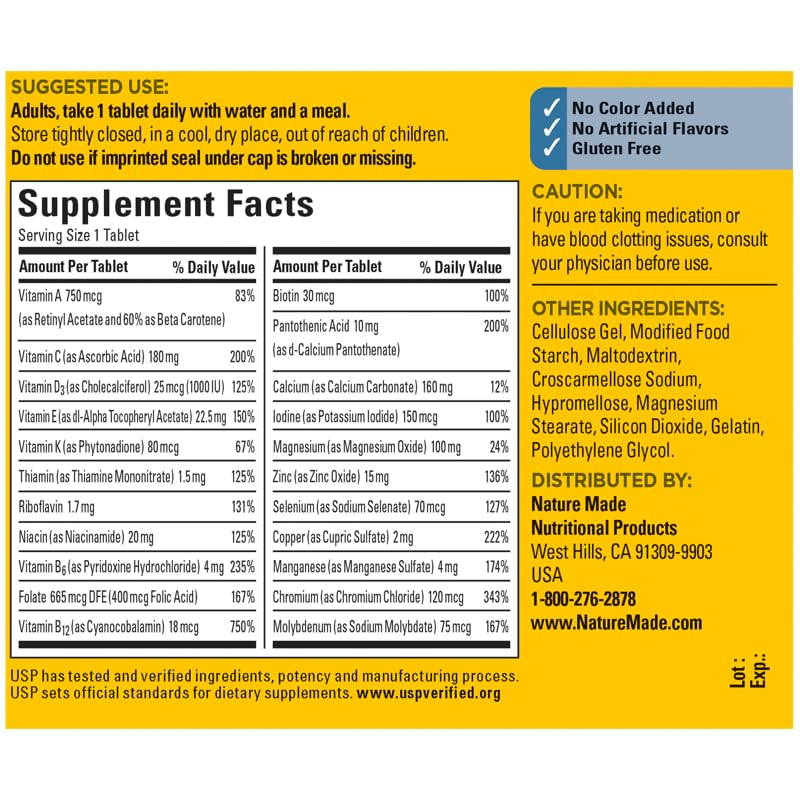Nature Made vitamins for active lifestyle