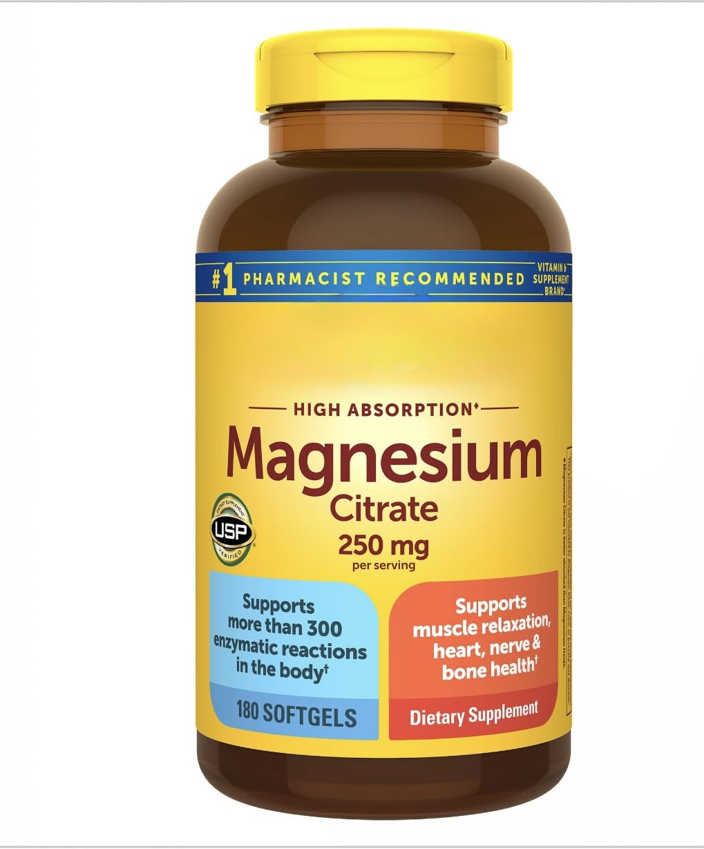 Nature Magnesium Citrate softgels for relaxation