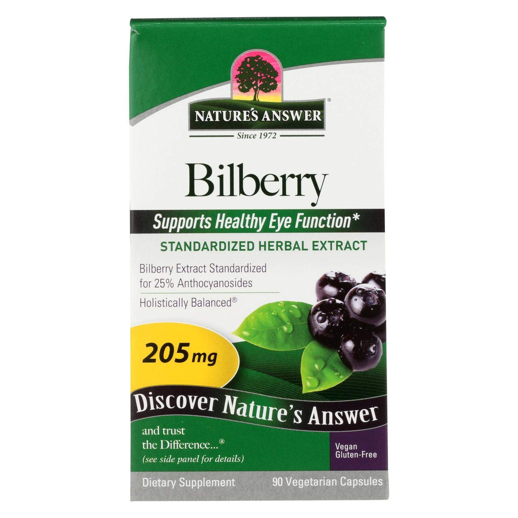 Nature's Answer bilberry health benefits