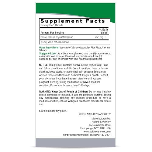 Nature's Answer blended health supplements