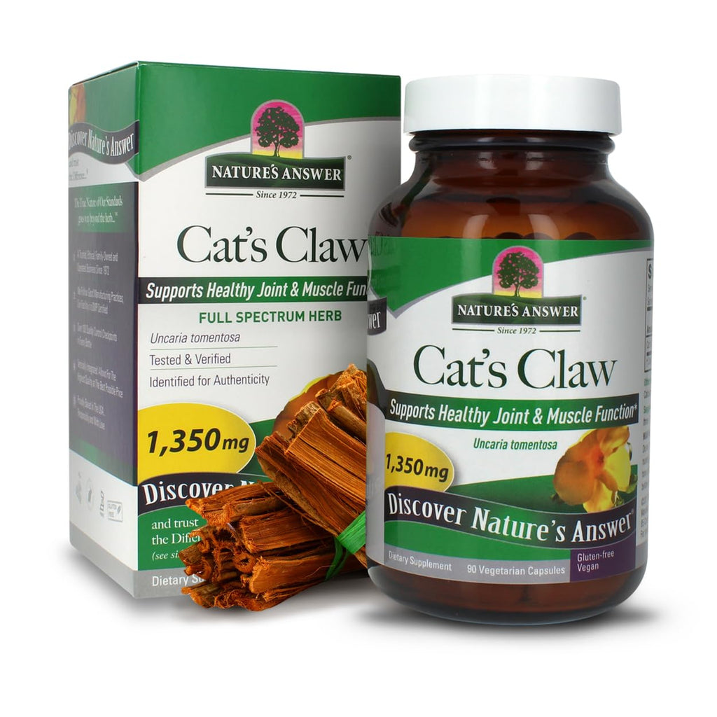 Nature's Answer Cat's Claw capsules for immunity