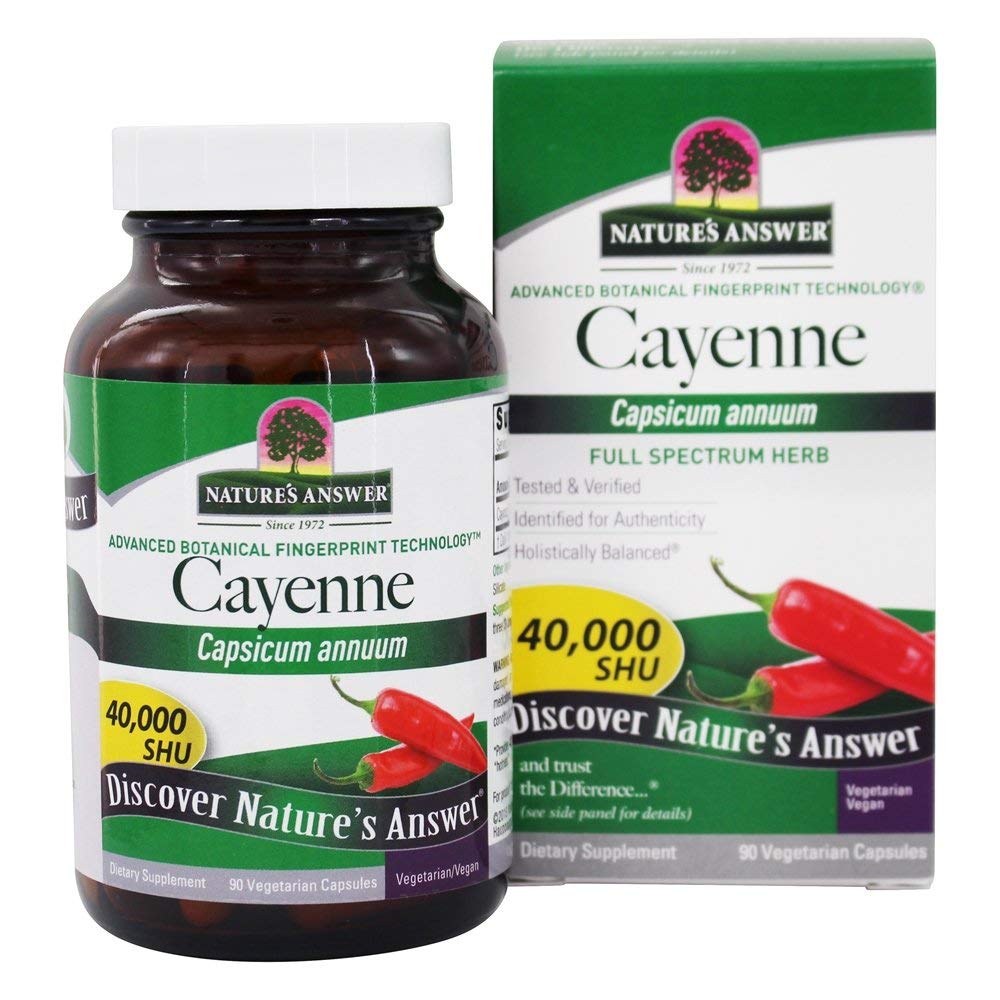 Nature's Answer cayenne pepper capsules