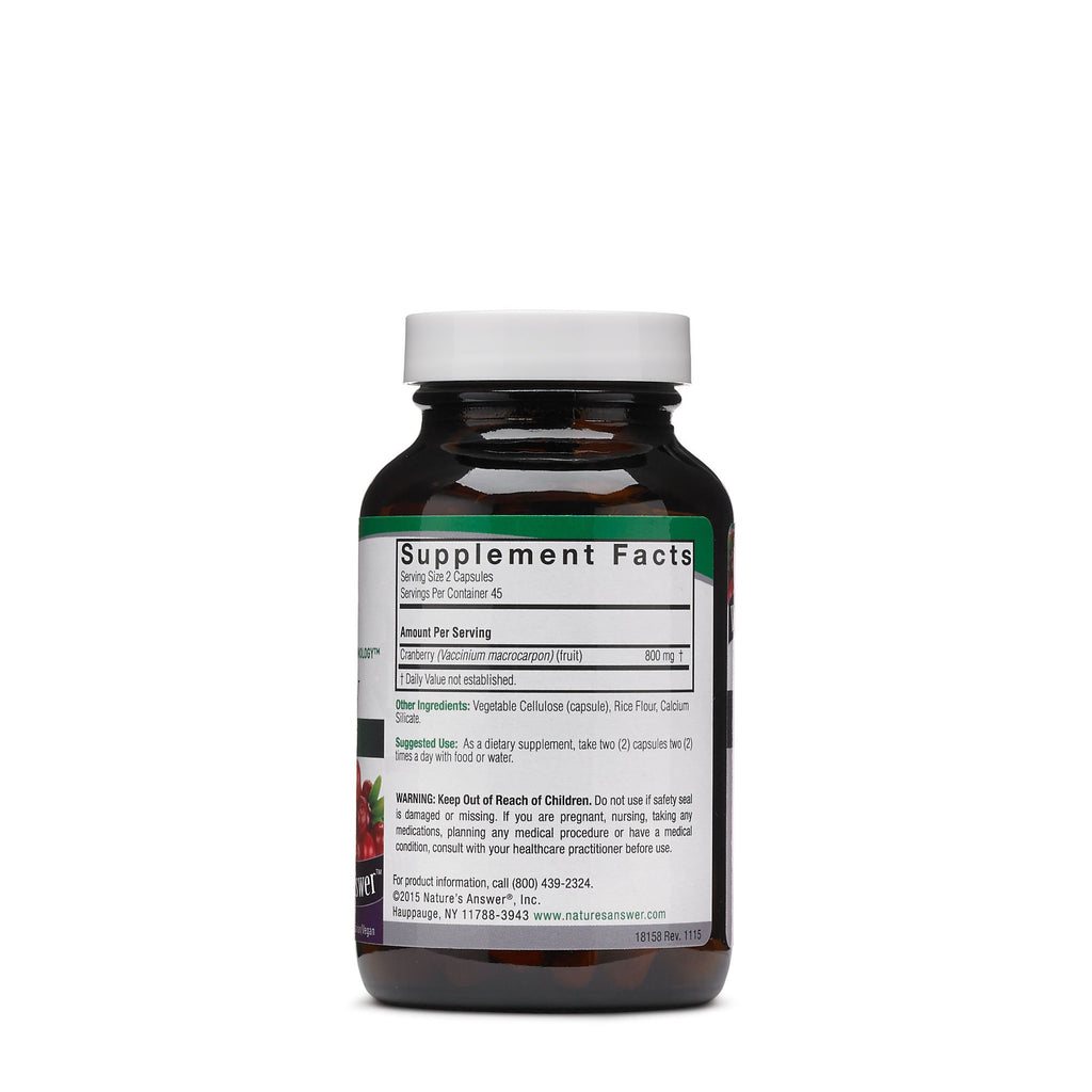 Nature's Answer cranberry extract benefits