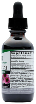Nature's Answer echinacea health benefits