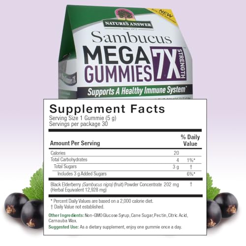 Nature's Answer elderberry gummies pack of 2