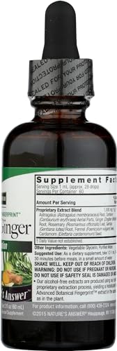 Nature's Answer ginger tea extract