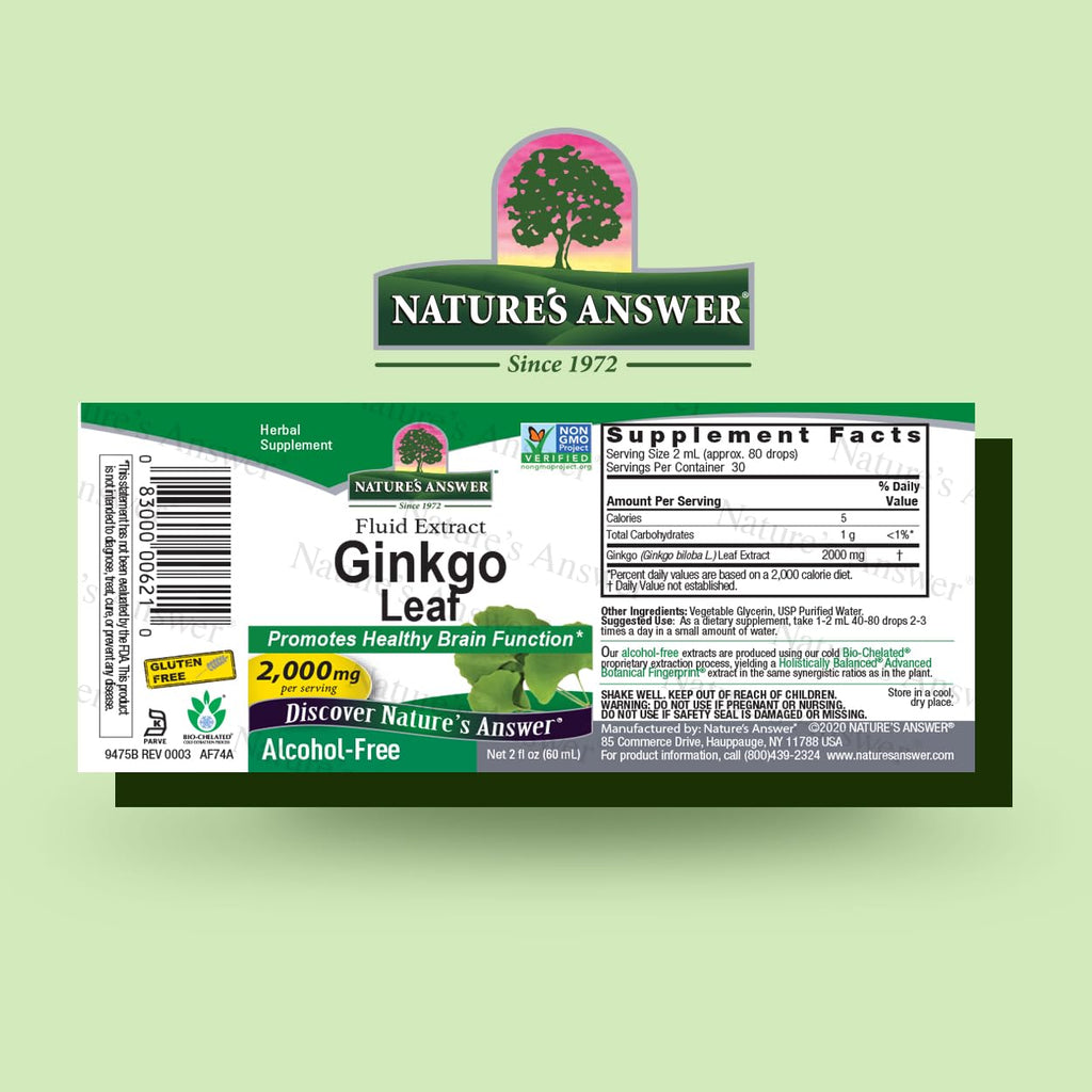 Nature's Answer ginkgo leaf dosage