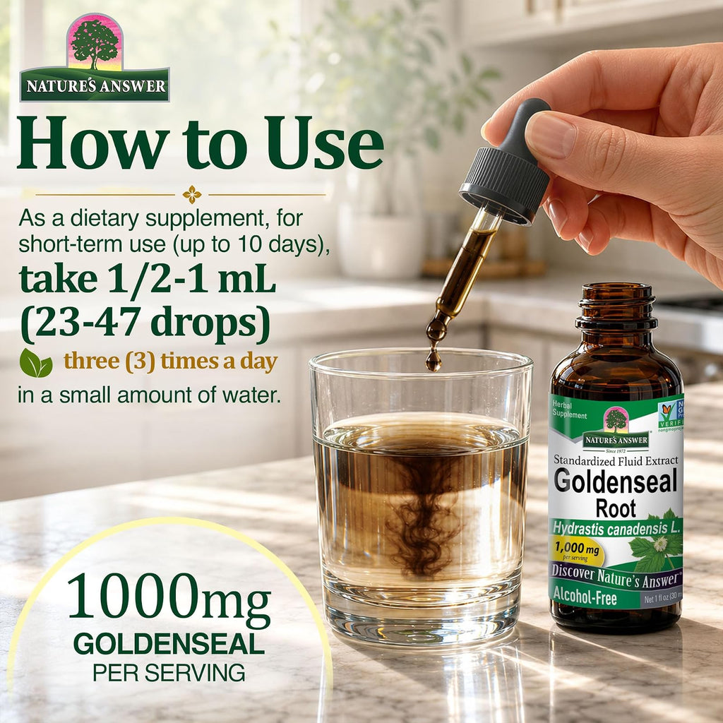 Nature's Answer herbal Goldenseal benefits