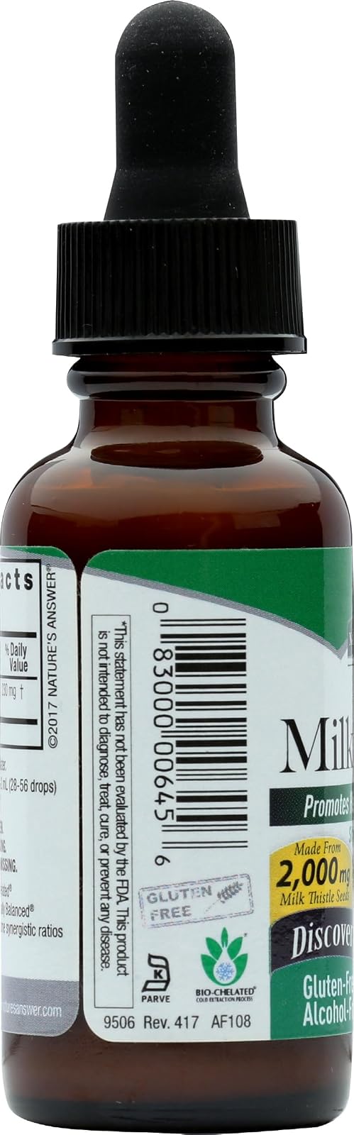 nature's answer milk thistle benefits