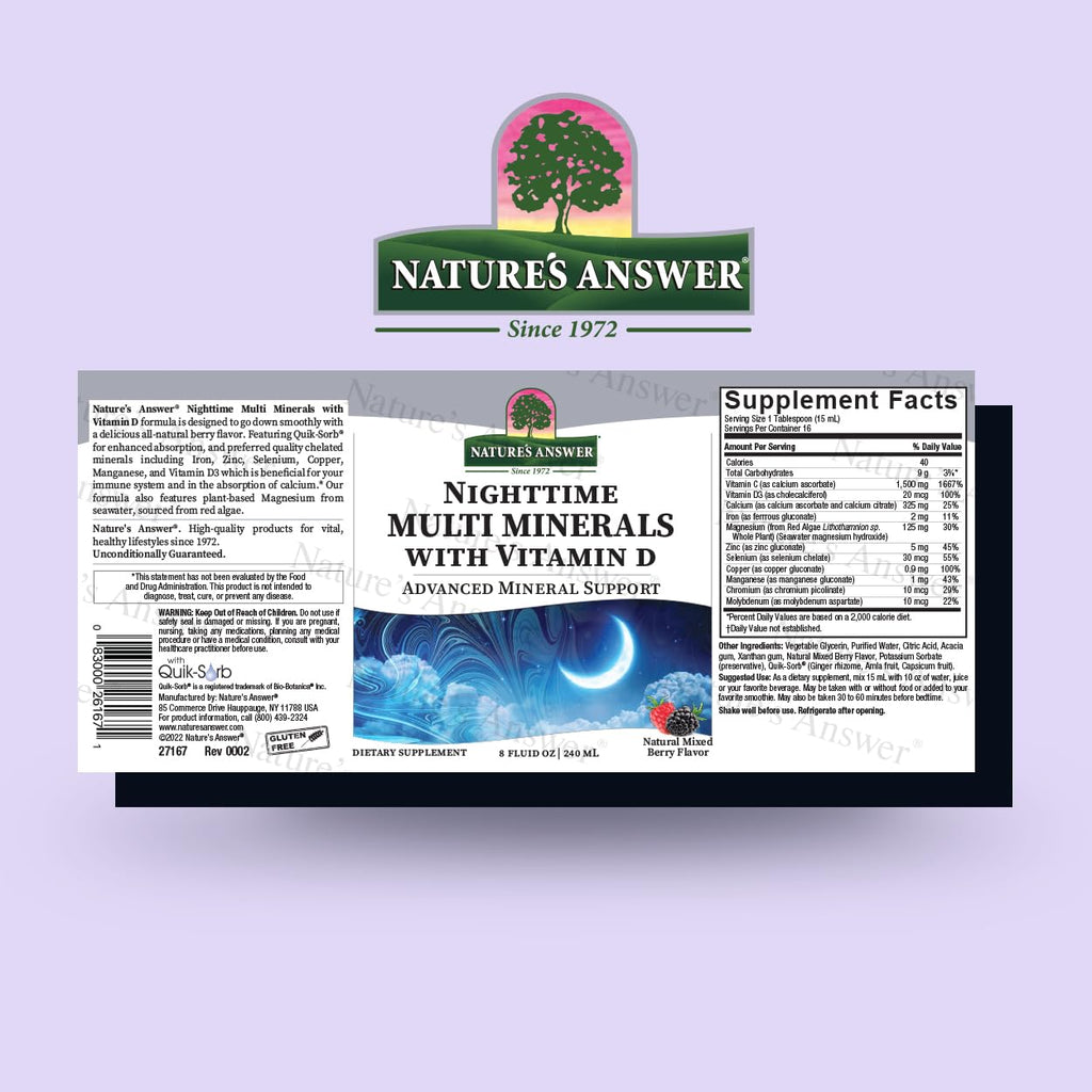 Nature’s Answer nighttime supplements for bone health