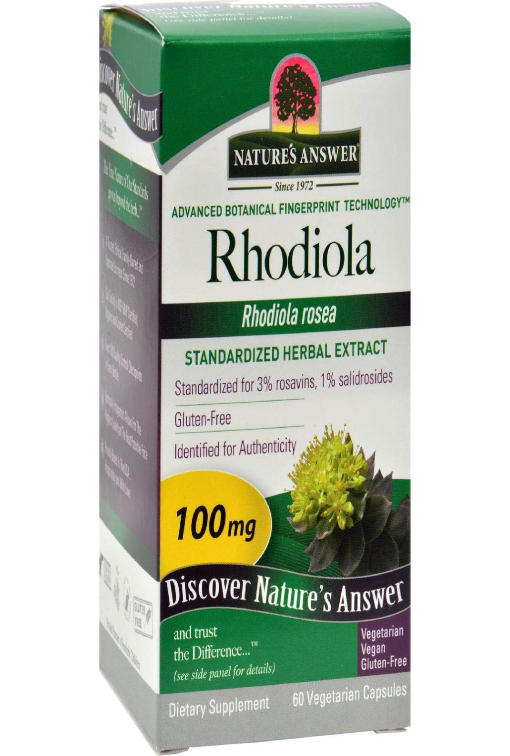 Nature's Answer Rhodiola root capsules