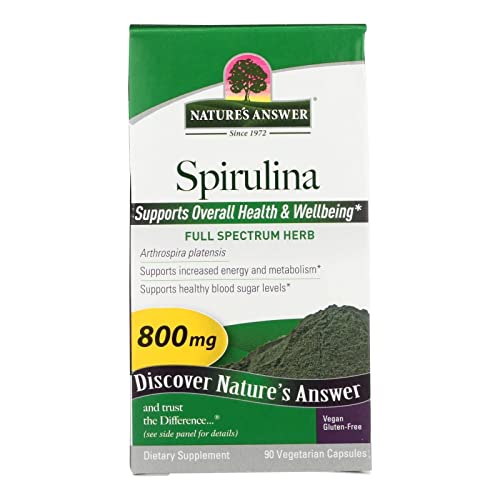 Nature's Answer Spirulina health benefits