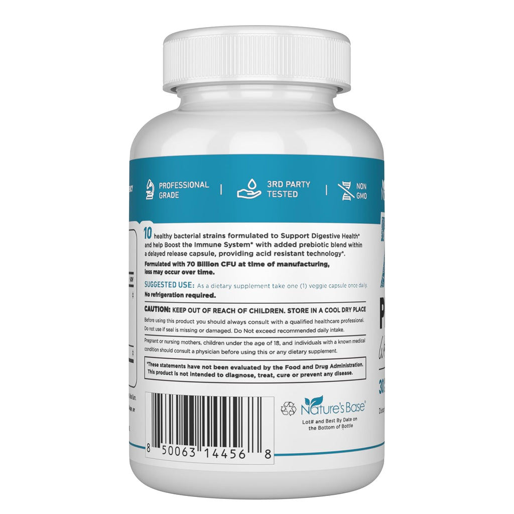 Nature's Base probiotics for overall wellness
