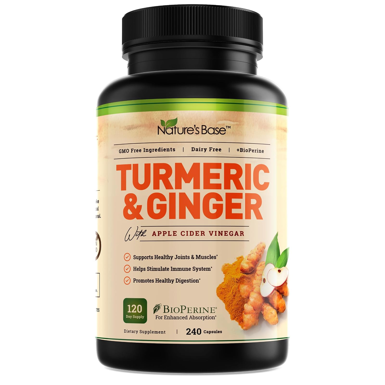 Nature's Base turmeric and ginger capsules