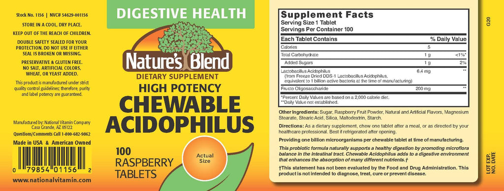 nature's blend acidophilus benefits