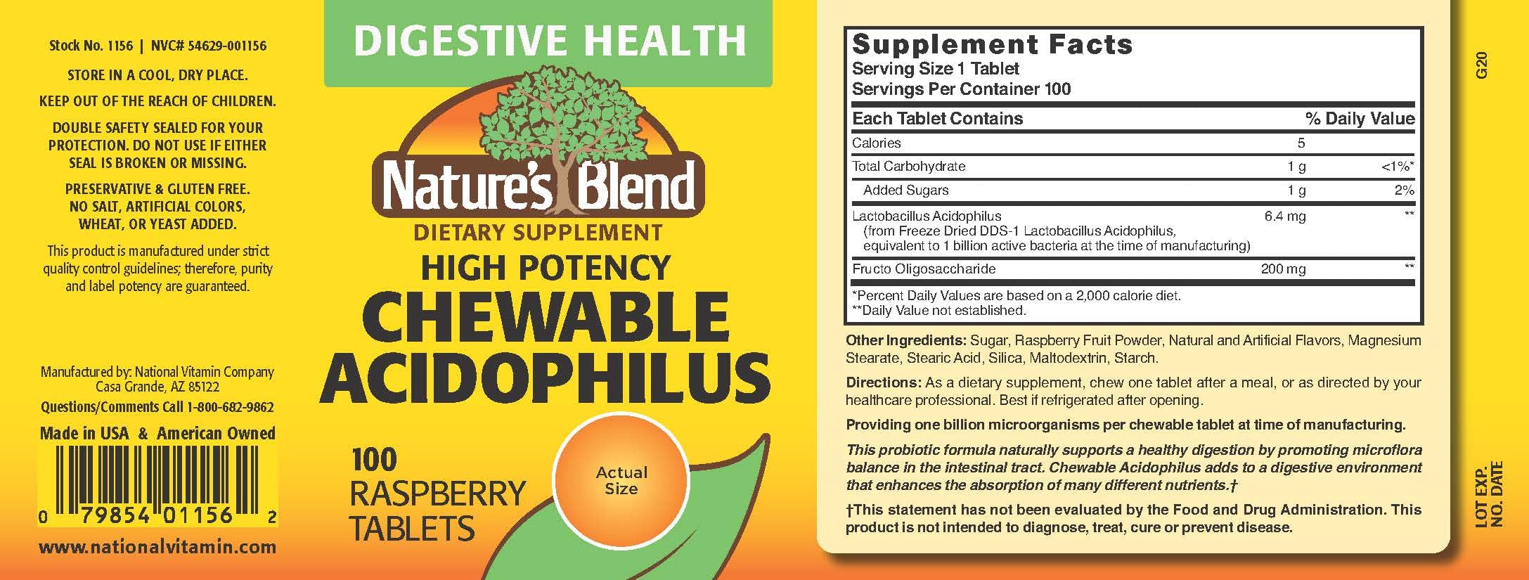 nature's blend acidophilus benefits