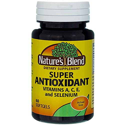 Nature's Blend antioxidant softgels for health