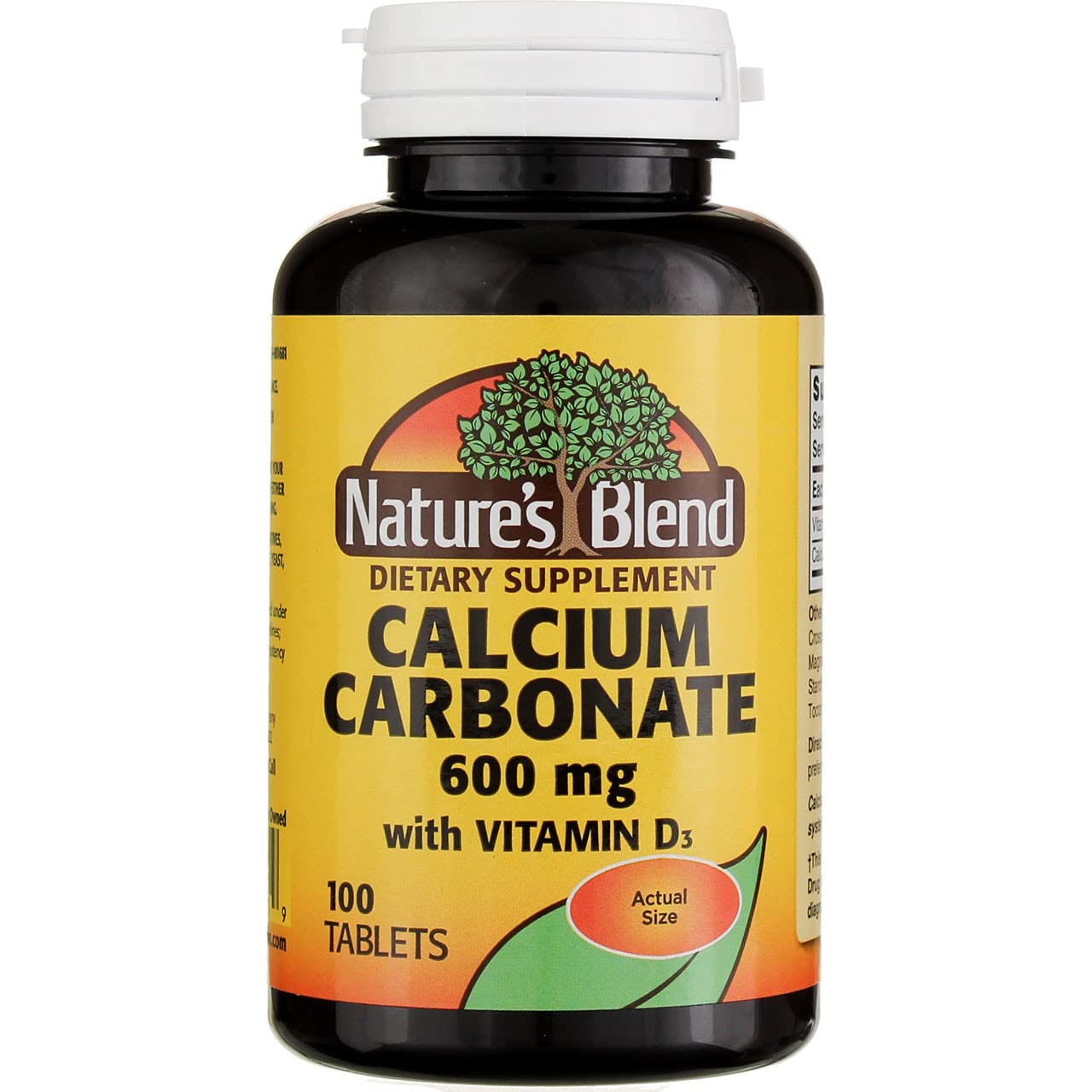 Nature's Blend calcium supplement tablets